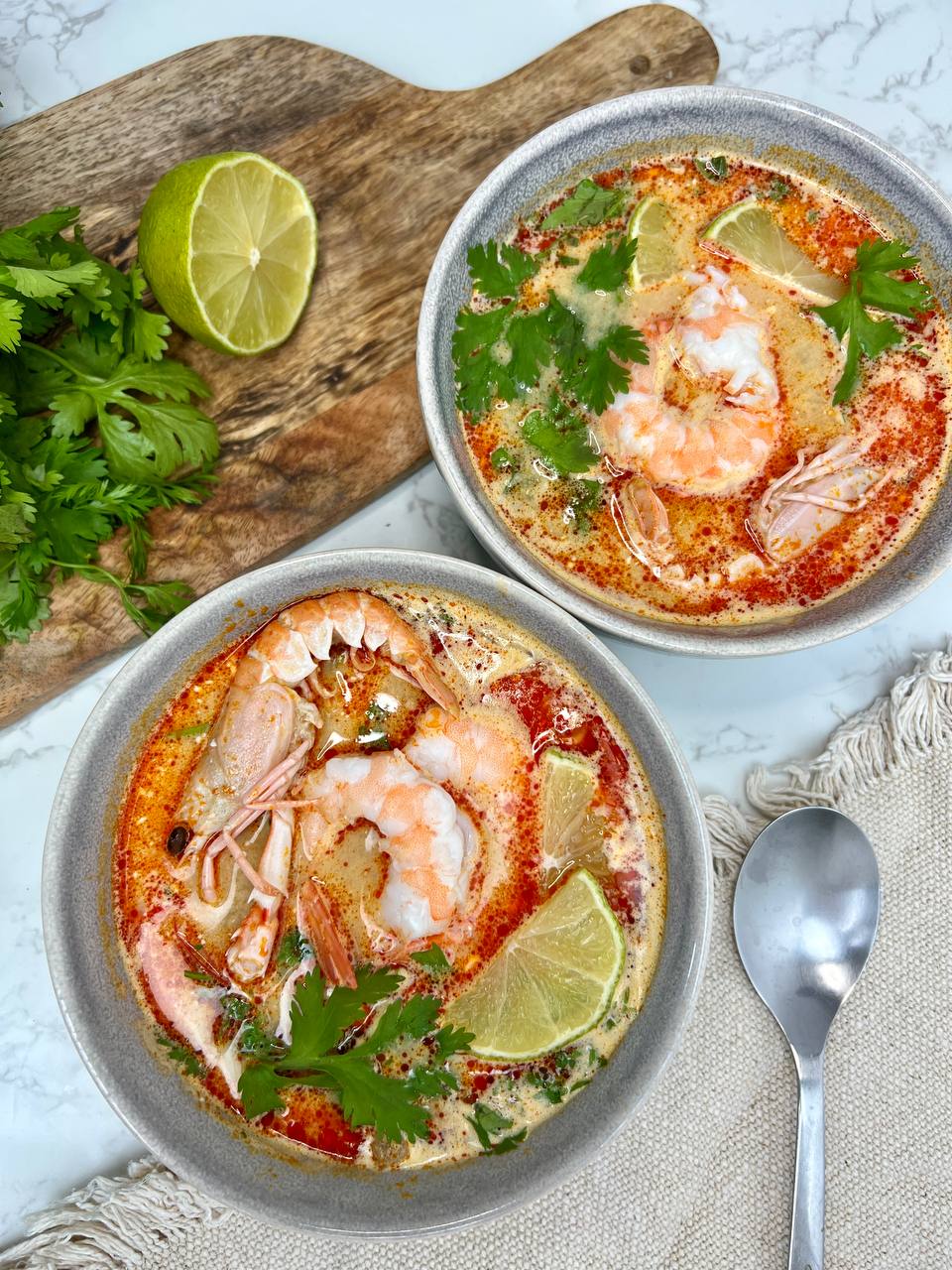 Exotic, but unbelievably tasty Asian Tom Yum Soup - Step by Step Recipe