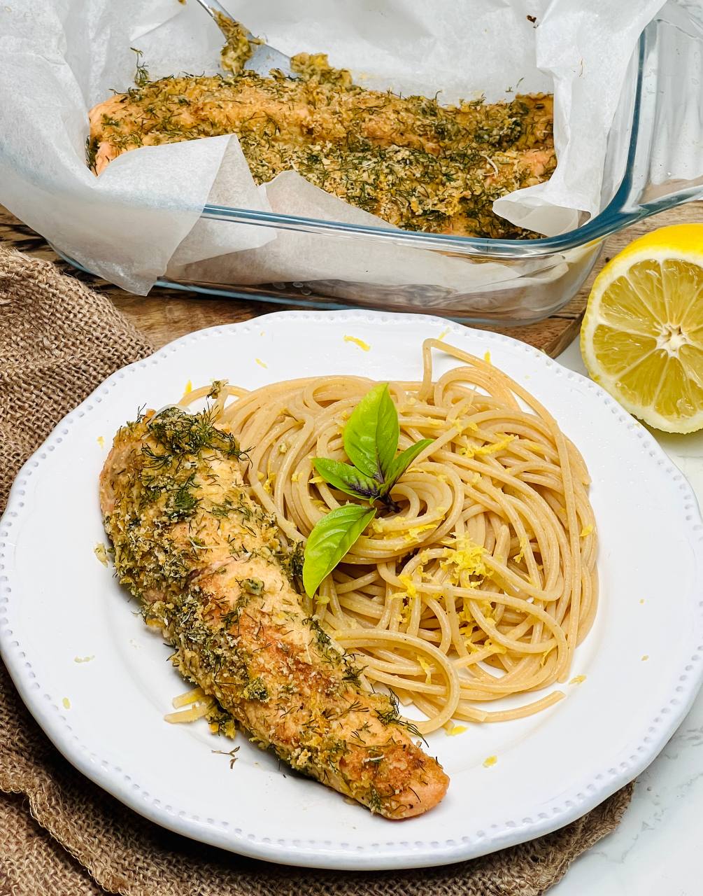 Lemon and Parmesan Crusted Salmon - Step by Step Recipe