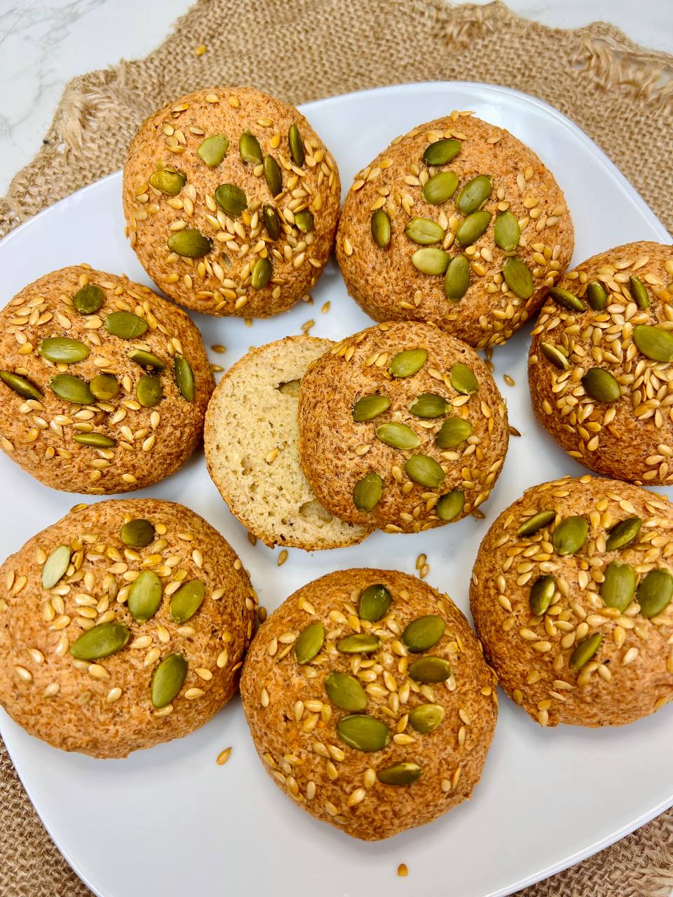 Lentil buns (egg and gluten free) - Step by Step Recipe